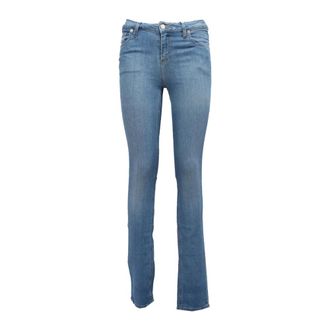 Lacoste Slim Fit Denim Delave Hose - - Jeans - Damen - Blau - W26