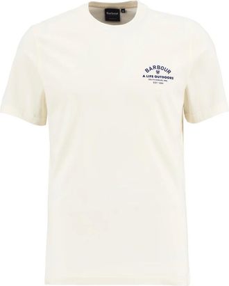 Barbour Homme, Tops, Beige, Taille: M Cranmer Logo T-Shirt