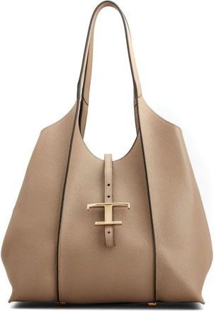 Tod's Femme, Sacs, Beige, Taille: ONE Size Petit sac shopping T Timeless
