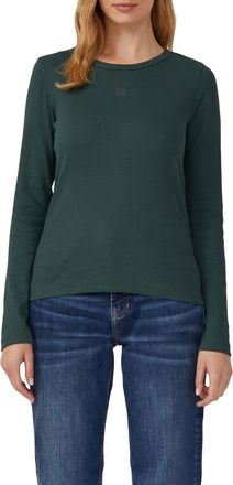 s.Oliver Damen T-Shirt Langarm 2172642 Blue Green 34