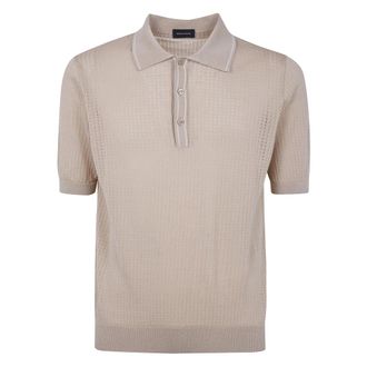 Tagliatore Polo Shirts - - Tops - Herren - Beige - 2XL