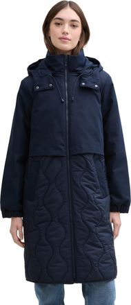 Tom Tailor Bomberjacke in Melange-Optik, Cement Grey Mélange, L