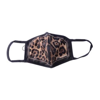 Dolce & Gabbana Tiermuster Stoffmaske - - Accessories - Damen - Braun - ONE SIZE