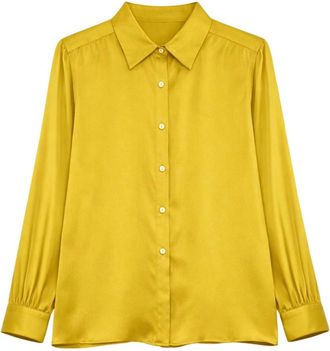 iBlues Femme, Blouses et Chemises, Jaune, Taille: 42 FR Alice Shirt
