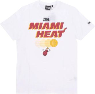 New Era Miami Heat NBA Grafik T-Shirt - - Sport - Herren - Wei&szlig; - S