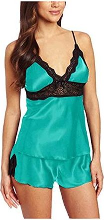 Generic Lingerie sexy pour femme - Ensemble de v&ecirc;tements de nuit sexy, vert, S
