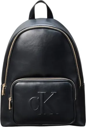 Calvin Klein Sac à Dos Femme Bold avec Logo, Noir (Black), Taille Unique