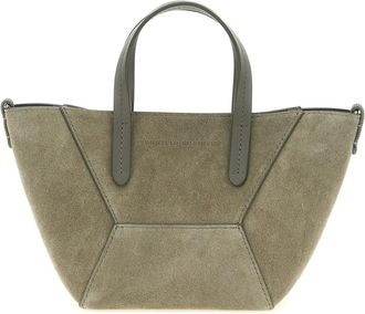 Brunello Cucinelli Femme, Sacs, Gris, Taille: ONE Size BC Duo Mini Bag