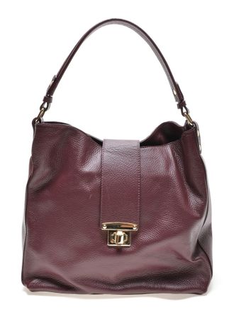 Roberta M Weinfarbe Rindsledertasche