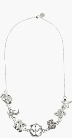 Palm Angels Brass Necklace With Charms size Unica