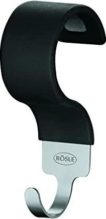 Rösle Hakenset, Hochwertige Haken für RÖSLE Kugelgrill No.1 F50/F60/F50 AIR/F60 AIR/G60, Edelstahl 18/10, Silikon, 5-teilig, Schwarz