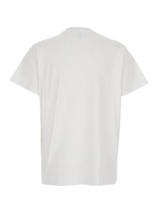 Ganni Womens T-Shirt Cotton Jersey White T-Shirts & Jerseys