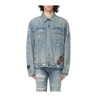Amiri Homme, Vestes, Bleu, Taille: L MX1 Distressed Denim Jacket
