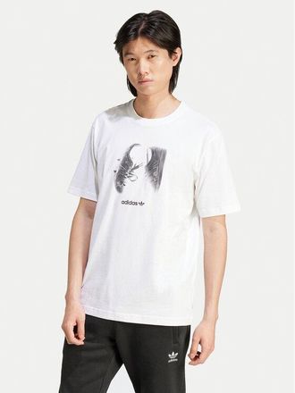 adidas T-Shirt Supply Street IY3430 Weiß Regular Fit