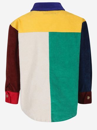 Bobo Choses Boys Shirt Color-Block Cotton Stretch Multicolour Elastane