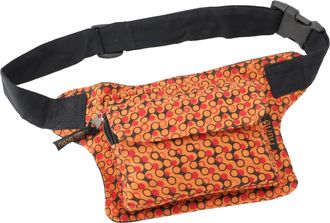 Guru Shop Bedruckte Stoff Sidebag & G&uuml;rteltasche, Farbenfrohe Bauchtasche, H&uuml;fttasche - Orange, Unisex - Erwachsene, Baumwolle, 15x20x5 cm