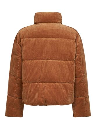 Polo Ralph Lauren Womens Padded Jacket Tan Corduroy Camel Cotton Bomber
