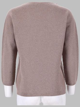 Fabiana Filippi Lurex-Threaded Virgin Wool Sweater - Beige