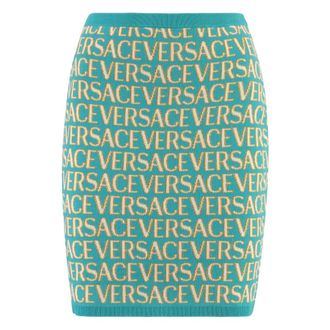 Versace Femme, Jupes, Bleu, Taille: 36 FR Short Skirt