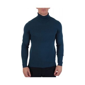 HUGO BOSS Knit Rollneck Siseono Raf - - Knitwear - Herren - Blau - L