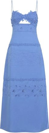Ermanno Scervino Femme, Robes, Bleu, Taille: 34 FR Life Sleeveless Midi Dress
