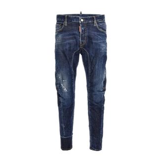 Dsquared2 Ordentliche Biker Jeans mit Used-Effekt - - Jeans - Herren - Blau - XS