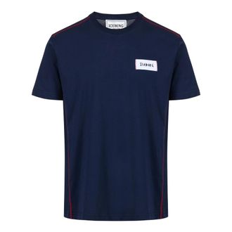 Iceberg Homme, Tops, Bleu, Taille: S Classic Regular Fit T-Shirt