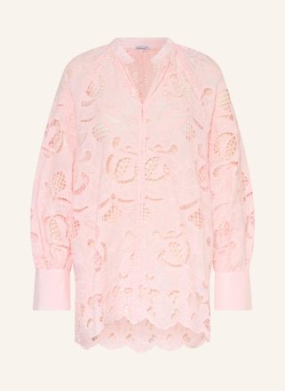 Mrs & Hugs Mrs & Hugs Blusenshirt Mit Lochspitze rosa