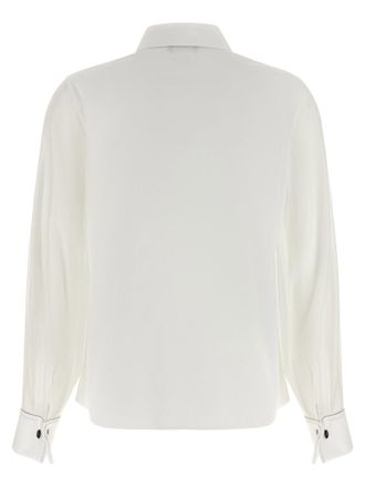 PESERICO Stretch Cotton Shirt - White