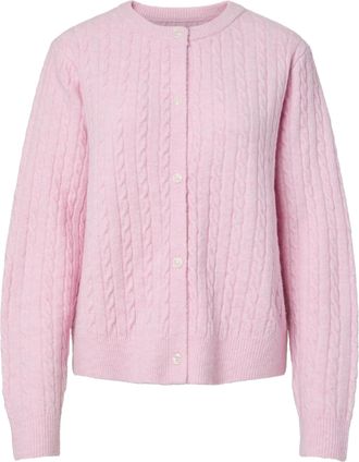 Pieces Pcsilly Ls Cable Cardigan Knit Noos Bc