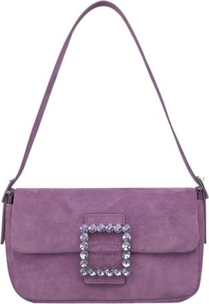 Alma En Pena Alma EN Pena, Femme, Sacs, Violet, Taille: ONE Size Sac carré orné