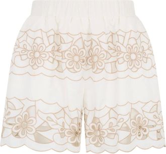 Red Valentino Femme, Shorts, Blanc, Taille: 36 FR Pantalons