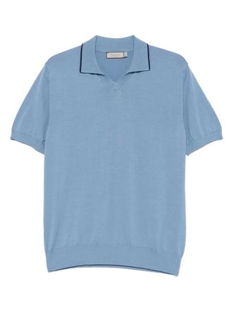 Canali t-shirt en jersey - Bleu