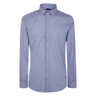 Fay Homme, Chemises, Bleu, Taille: 3XL Chemise D&eacute;contract&eacute;e &agrave; Boutons