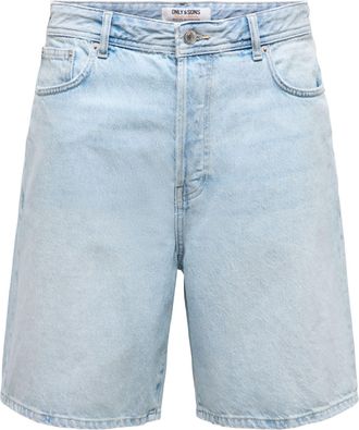 Only & Sons Male Jeans-Shorts ONSFADE Mid Rise Locker geschnitten Shorts