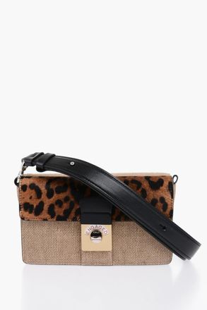 Maison Margiela Two-Tone Crossbody Bag With Animalier Detail Maison Margiela