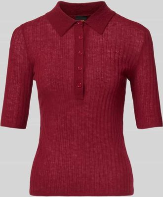 Boss Orange by Hugo Boss Slim Fit Strick-Poloshirt aus Schurwoll-Mix Modell C_FUGANO