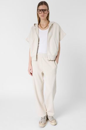 Gerard Darel Sweat oversize &agrave; manches courtes et capuche - MILENE - Naturel
