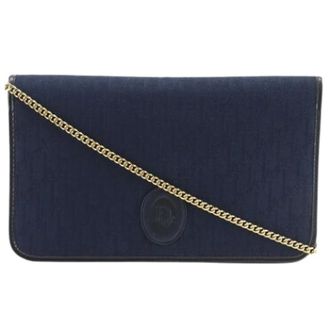 Dior Pre-owned Vintage Canvas Schultertasche - - Pre-owned - Damen - Blau - ONE SIZE