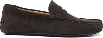 HUGO BOSS Homme, Chaussures, Brun, Taille: 44 EU Noel Mocc Chaussures bateau en cuir