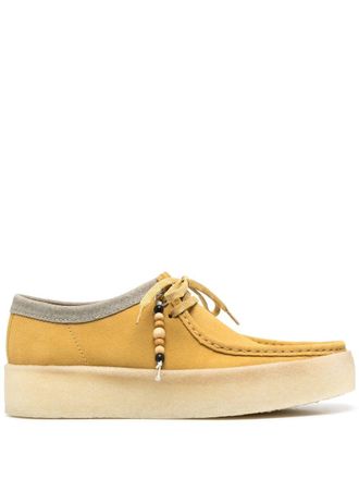 Clarks chaussures bateau en daim - Jaune