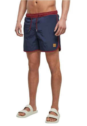 Urban Classics Retro Swimshorts M&auml;nner Badeshort Navy 3XL 100% Nylon Basics, Streetwear