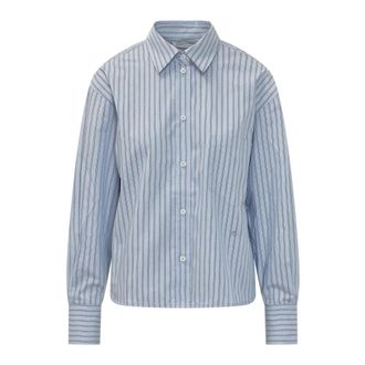 Victoria Beckham Femme, Blouses et Chemises, Bleu, Taille: 36 FR Ellys Shirt