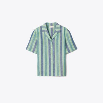 Tory Burch Gestreiftes Leinentop