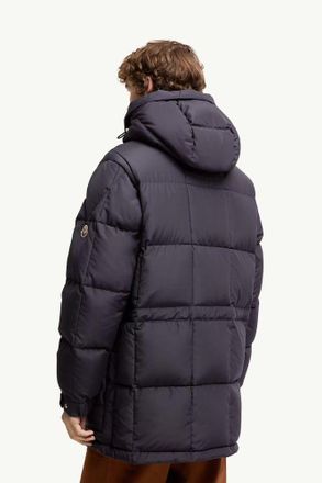 Moncler Quilted Puffer Down Jacket - Navy