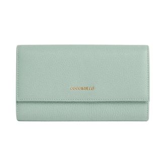 Coccinelle Femme, Accessoires, Vert, Taille: ONE Size Metallic Soft Wallet