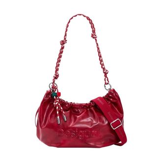 Desigual Femme, Sacs, Rouge, Taille: ONE Size Sac &agrave; main avec bandouli&egrave;re et poche int&eacute;rieure