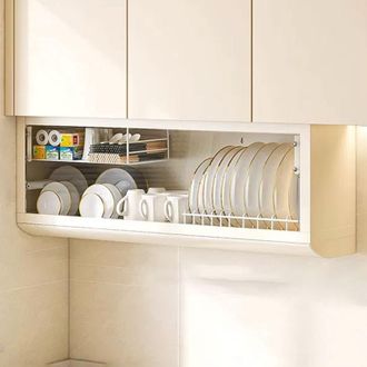 Generic Gartenschrank Mehrzweckschrank Metall Gro&szlig;es Stauvolumen L&auml;nge: 60,5/80,5 cm Boden Mit Ablaufrinne Hydraulischer Auszugsmechanismus Einfache Montage K