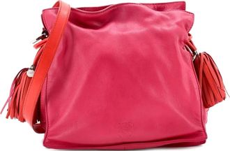 Loewe Flamenco Leather Small crossbody bag - Rosa