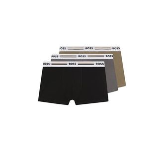 HUGO BOSS Lot de 3 boxers en coton m&eacute;lang&eacute;